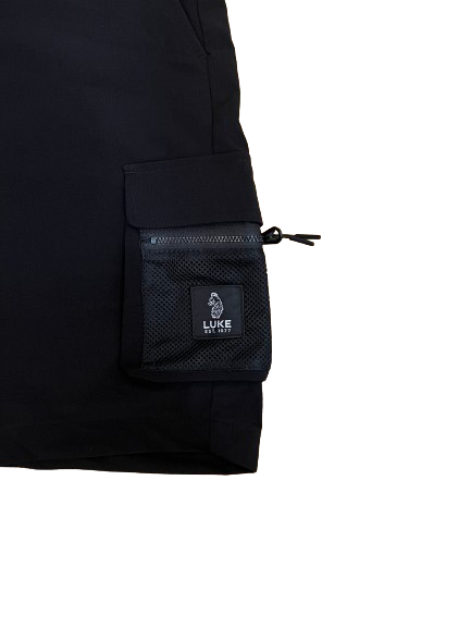 Luke Roper - Wular Cargo Shorts - 500622 - Black – Richmond Classics