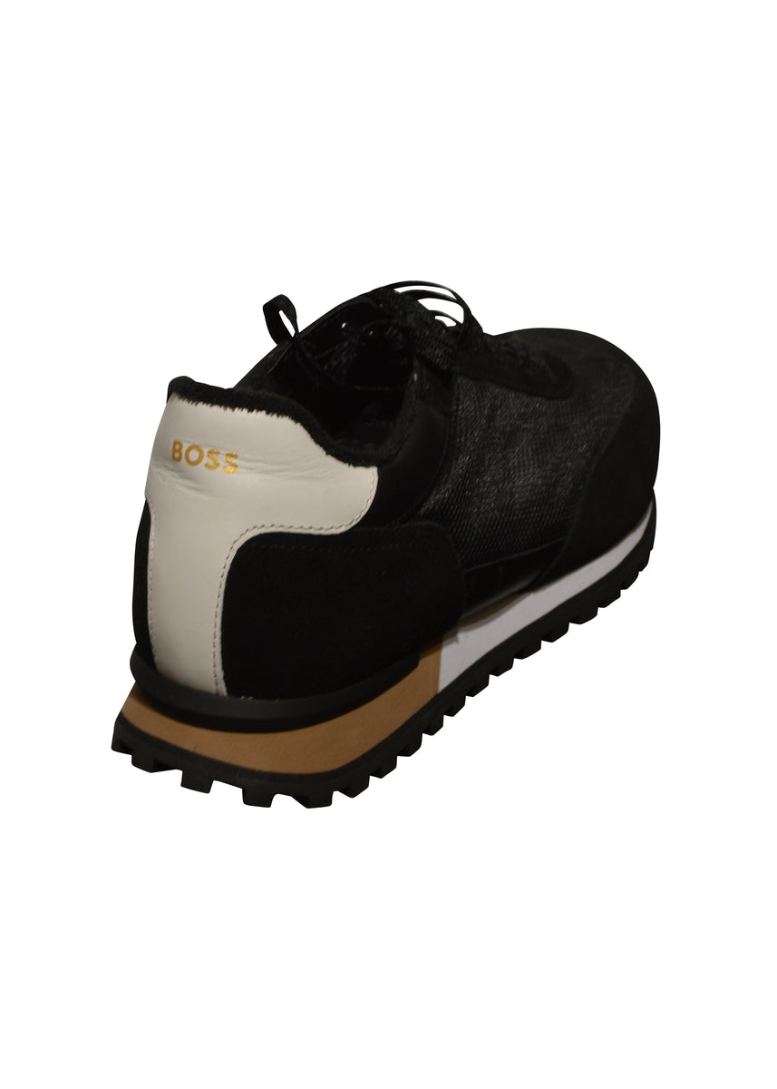 Hugo Boss - Parkour Runner Mesh Side Trainer - 300354 - Black Beige ...